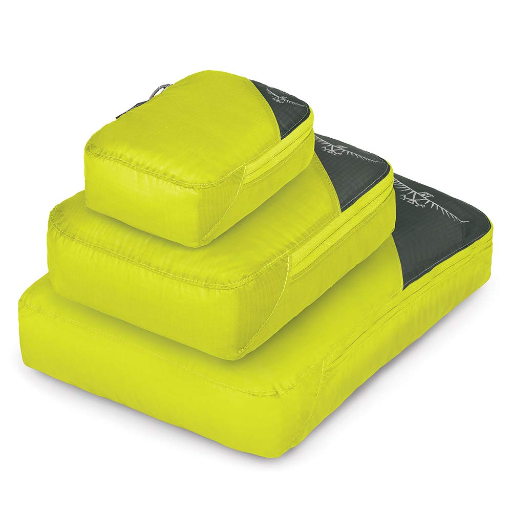 Osprey Ultralight Travel Packing Cube Set, Electric Lime