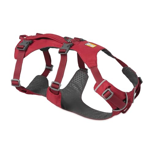 Ruffwear, Flagline Dog Harness, Lightweight and Reflective, No Pull Dog Lift Harness for Hiking, Running and Everyday Use, Red Rock, Large/X-Large