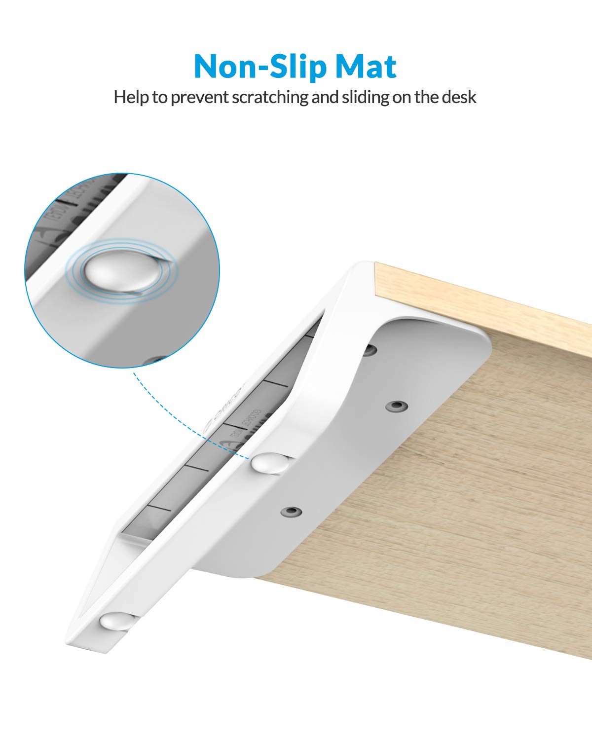 ORICO Wood Monitor Stand, Computer Riser with Keyboard Storage Space for PC, Laptop, Printer, Home Office Desk Organizer
