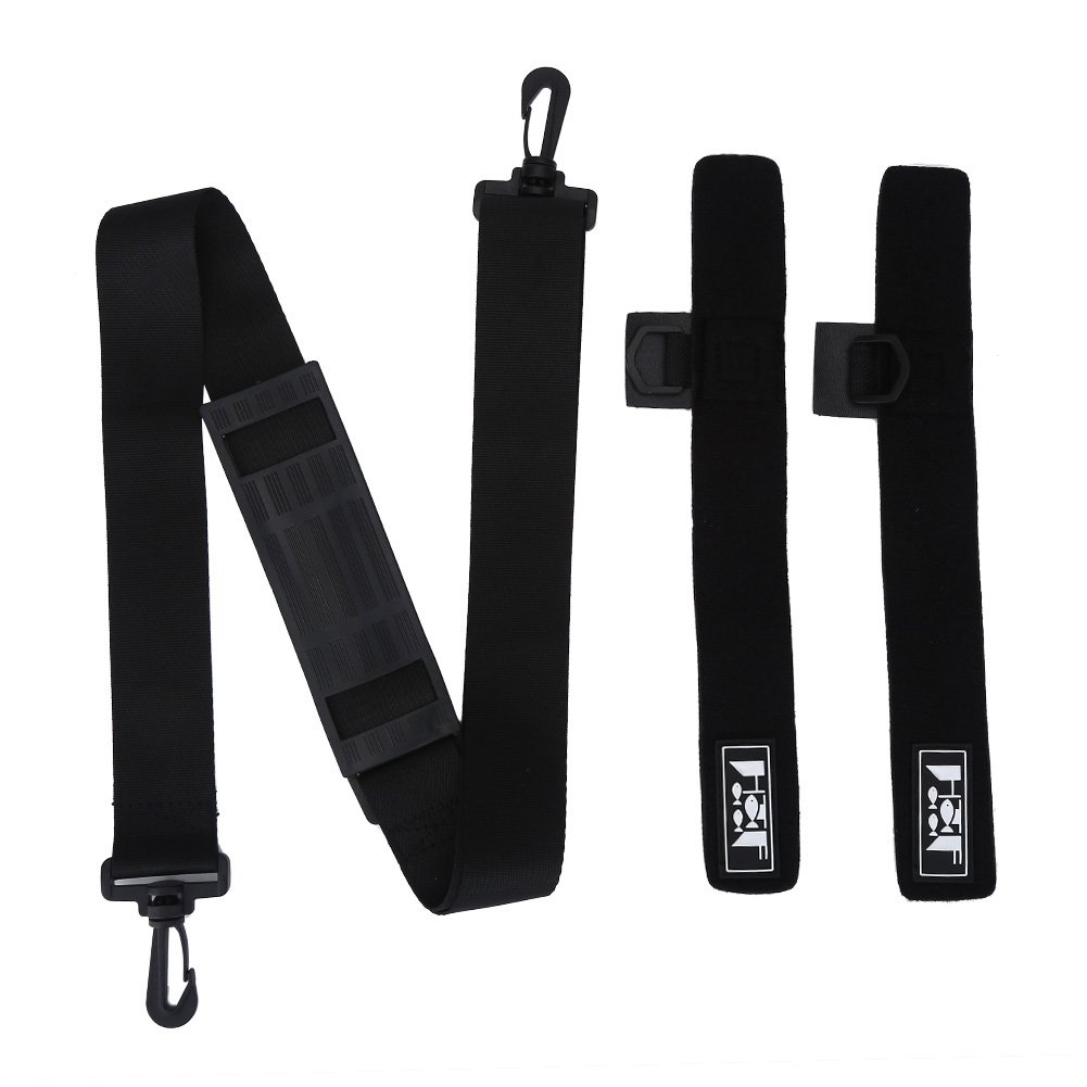 SOONHUA Fishing Rod Pole Gear Shoulder Straps with Black Portable Adjustable Carry Strap Sling Band for Outdoor Multi-Function Shoulder Strap Belt