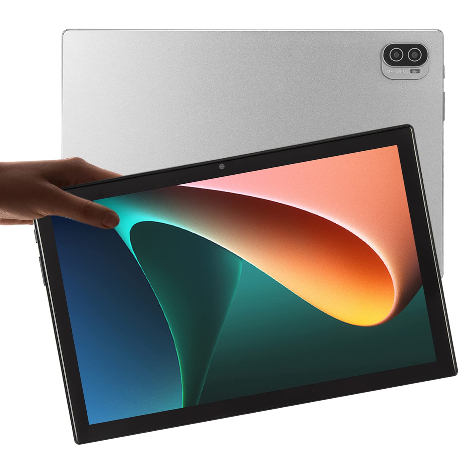 SHYEKYO HD Tablet, US Plug 100β240V Octa Core Office Tablet Dual Camera 8GB RAM 256GB ROM 5G WiFi for Business (Grey)