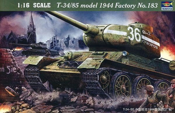 Trumpeter 1/16 Russian T34/85 Mod 1944 Factory Nr.183 Late Tank