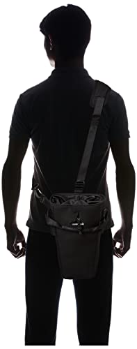 Snow Peak's Stake Shoulder Bag, UG-450, Polyester, PVC, Nylon, EVA, for Carrying Solid Stakes, Camping Product, Designed in Japan, Lifetime Product Guarantee, One Size, Black