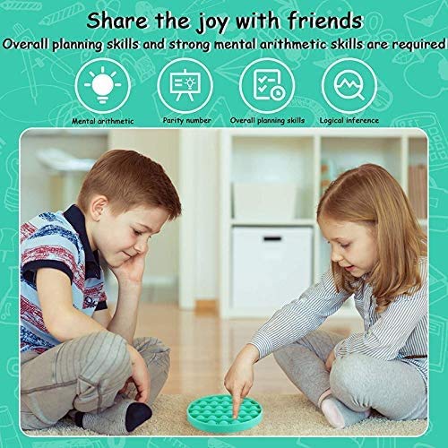 Push Pop Bubble Fidget Sensory Toy, Bubble Pop, Special Needs Anxiety Stress Reliever for Autism, Silicone Stress Reliever Toy, Squeeze Sensory Toy for Kids, Family