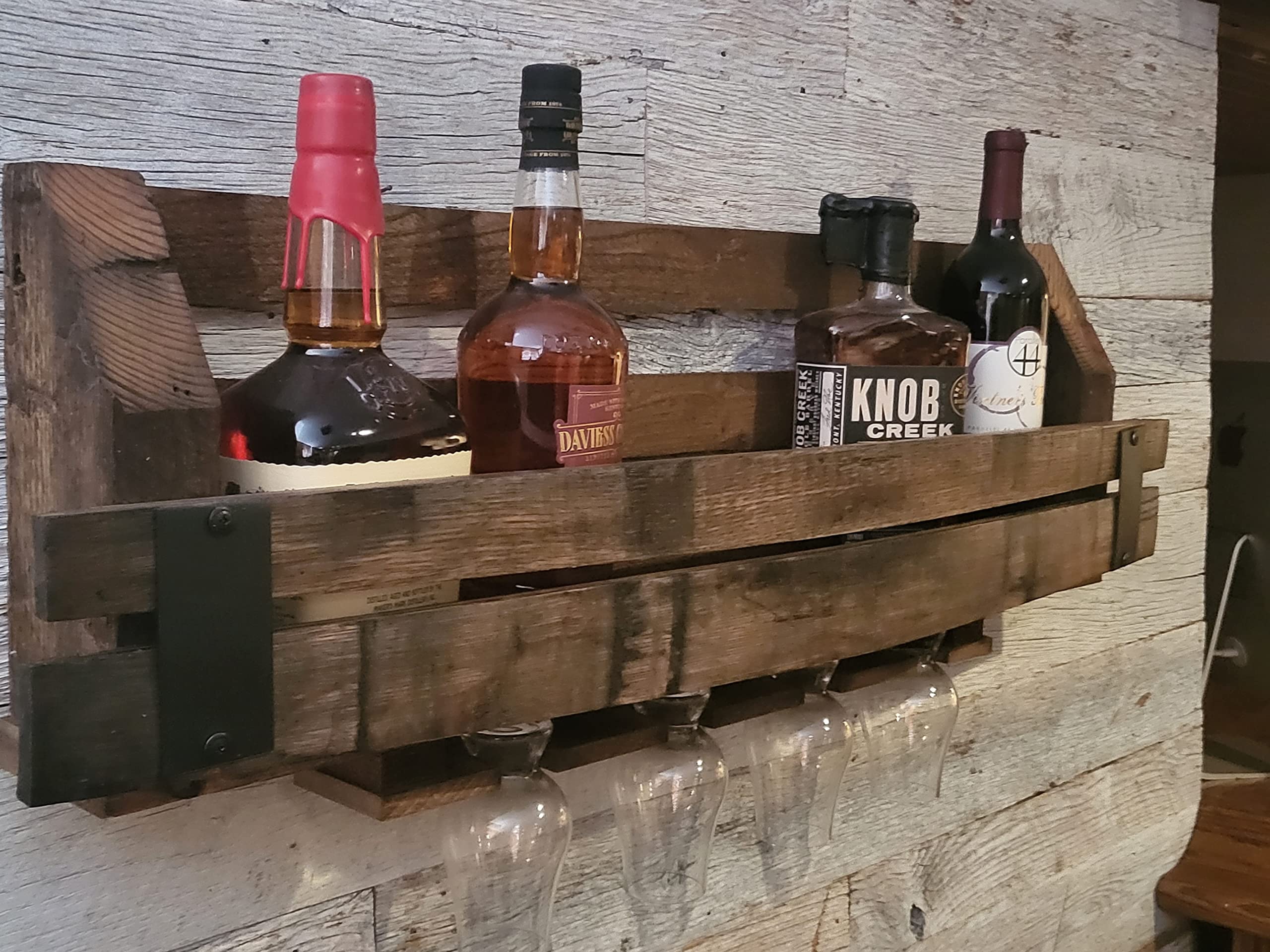 Whiskey Stave Shelf