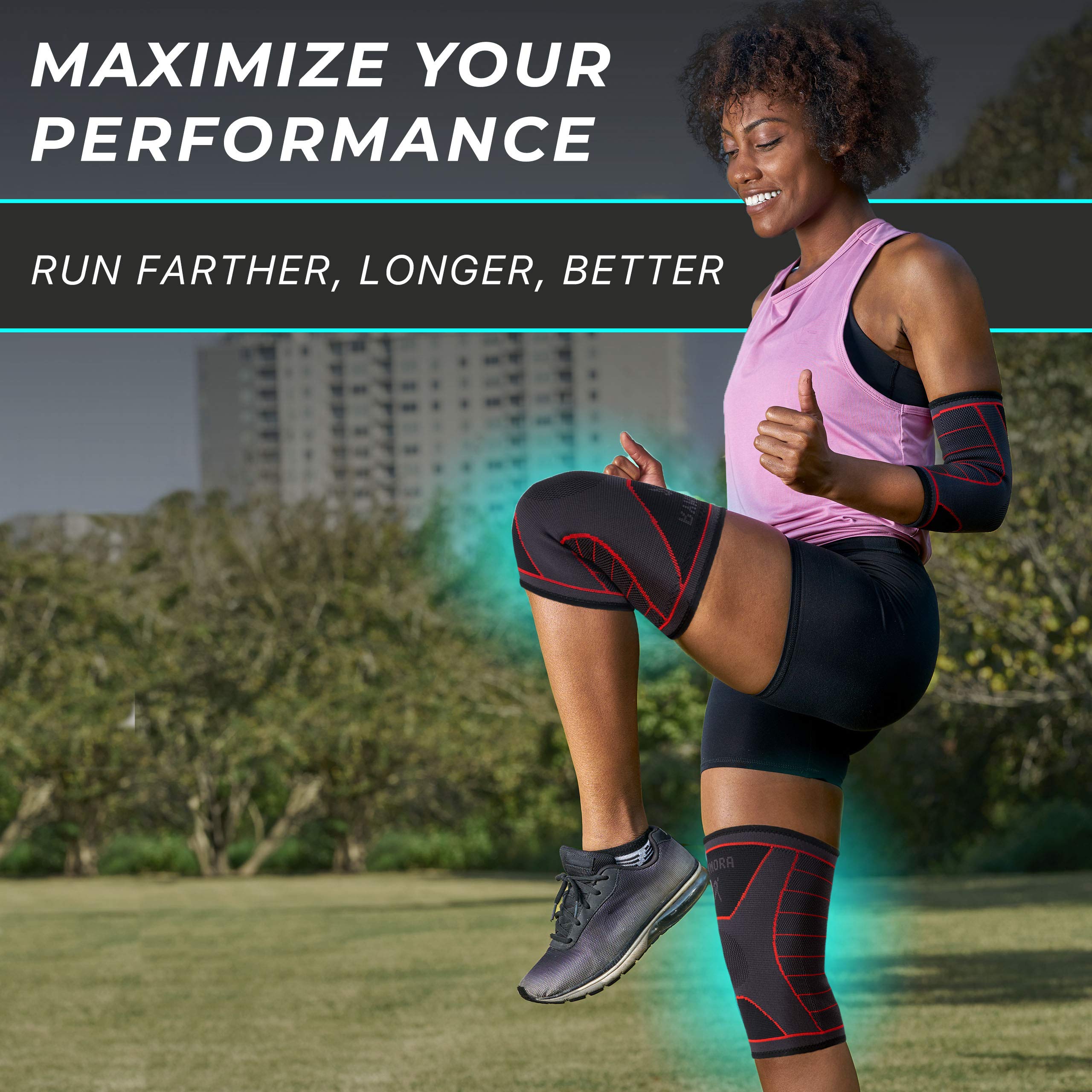 Rymora Knee Support Brace Compression Sleeves, Orthopedic Brace for Men and Women for Ligament Injury, Joint Pain Relief, Running, Arthritis, ACL, MCL, Sport (XL, Black, 1)