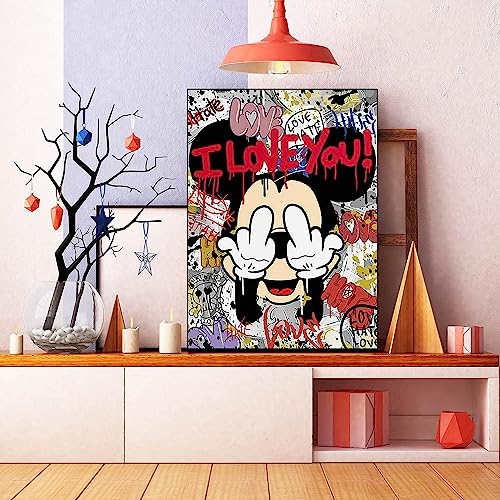 RYMILIE Diamond Painting Kits for Adults - Cartoon DIY 5D Diamond Art Kits Full Drill Diamond Dots Paintings with Diamonds Gem Art and Crafts Home Decor 12x16inch