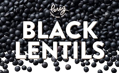 Whole Black Lentils - 16 Oz - Beluga Lentils - Black Masoor Daal - Ideal for Enriching Stews, Curries, Tacos & Soups - Non-GMO, Kosher Certified & Vegan