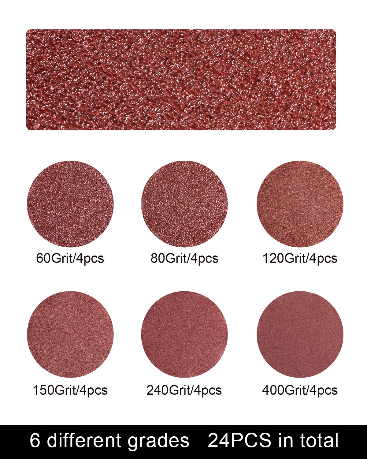 S SATC Sanding Belts 12 PCS Belt Sander Paper 4×24 Inch, Aluminum Oxide (2 Each of 60, 80, 120,150,240,400 Grits)