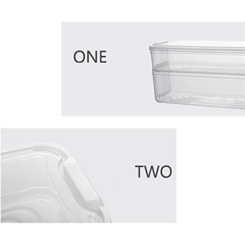 Swity Home Set of 2 Pasta Storage Containers ,Airtight Spaghetti Container Storage With Locking Lids , BPA-Free Pasta Canister Set