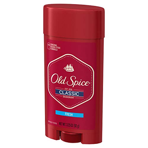 Old Spice Aluminum Free Deodorant for Men Classic Fresh Stick, 3.25 Oz (Pack of 6)