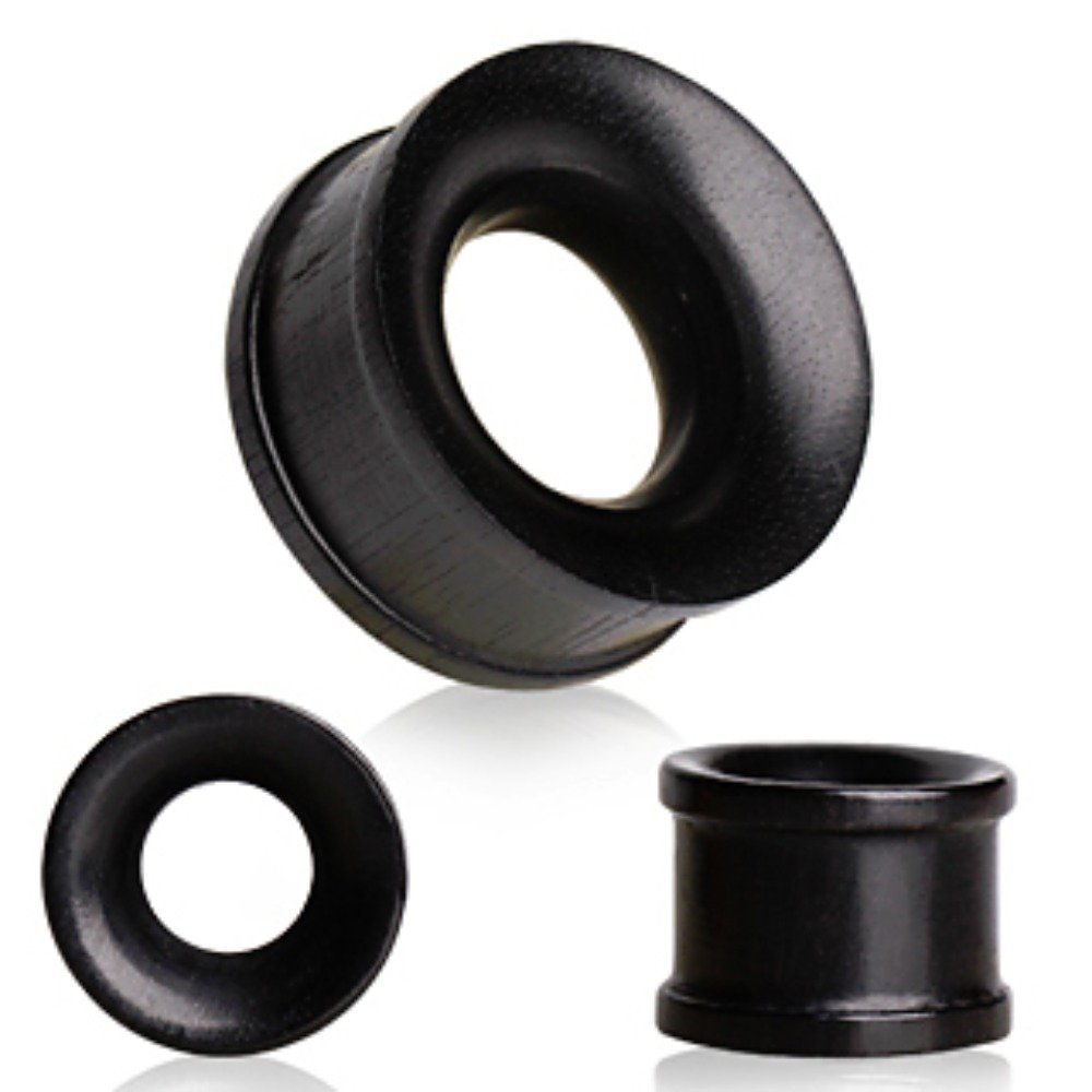 Organic Areng Wood Flesh Tunnel Plug with Double Flares