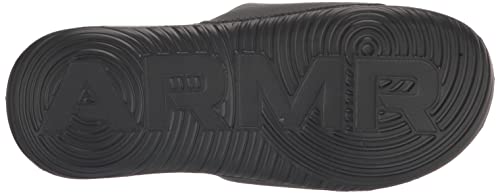 Under Armour Boys' Big Kid Ansa Fixed Strap, (007) Black/Black/Yellow Ray, 5
