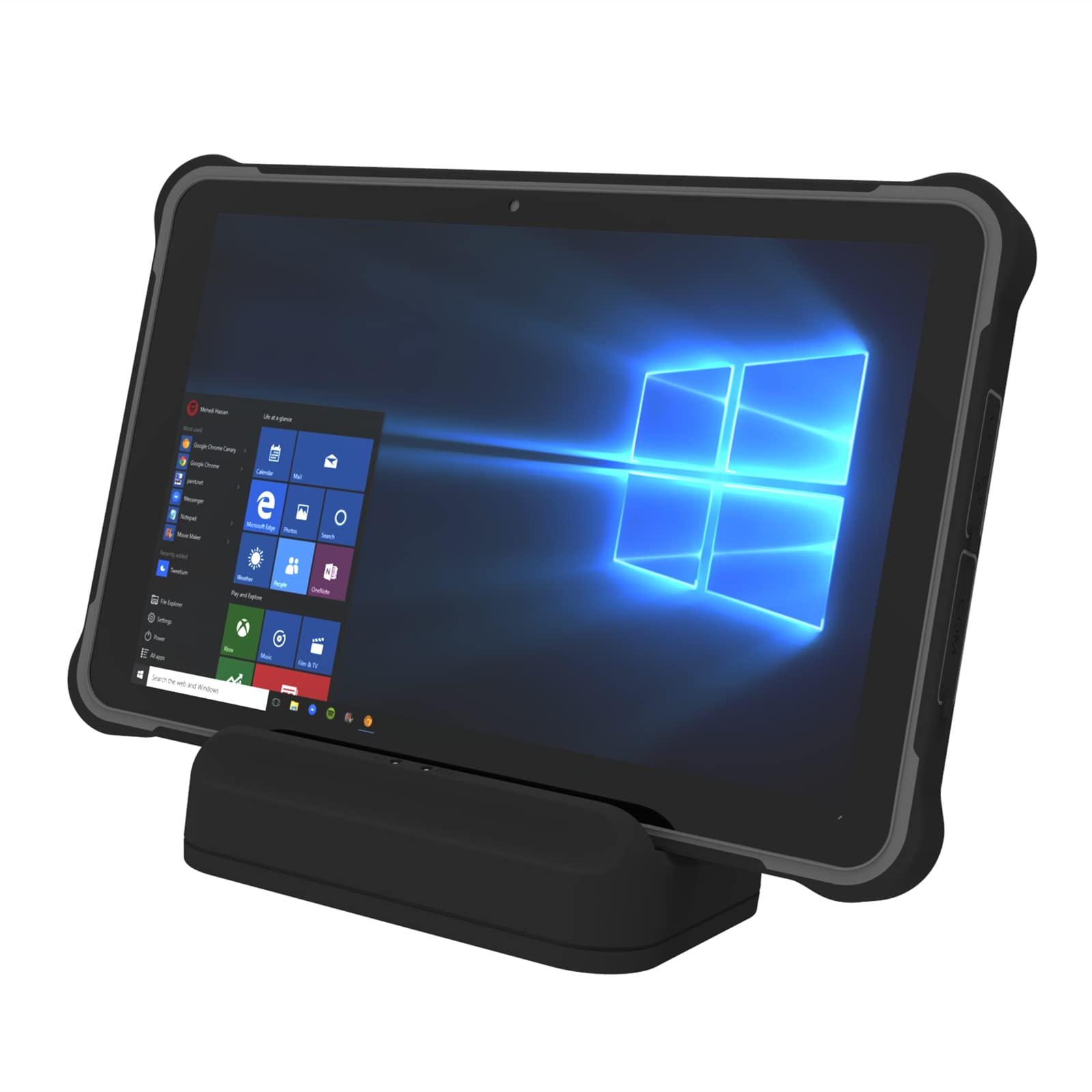 Sincoole Rugged Tablet, CPU Intel Celeron N4500/N5100,10.1 inch Windows 10 Pro Rugged Tablet with 2D Barcode Scanner and Docking Station (CPU-N4500)