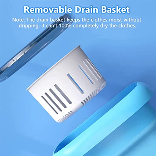 Portable Washing Machine and Dryer Combo, Mini Folding Washing Machine Portable with Disinfection Function, Small Portable Washer and Dryer Combo for Apartments, Dorm, Camping, RV,Travel Laundry