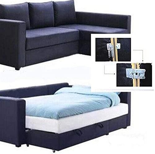 Sectional Sofa Connector, Tiberham 2 Pcs Snap Style Couch Sofa Clips Furniture Connector, Heavy Duty Metal Snap Interlocking Clip Connecting Bracket