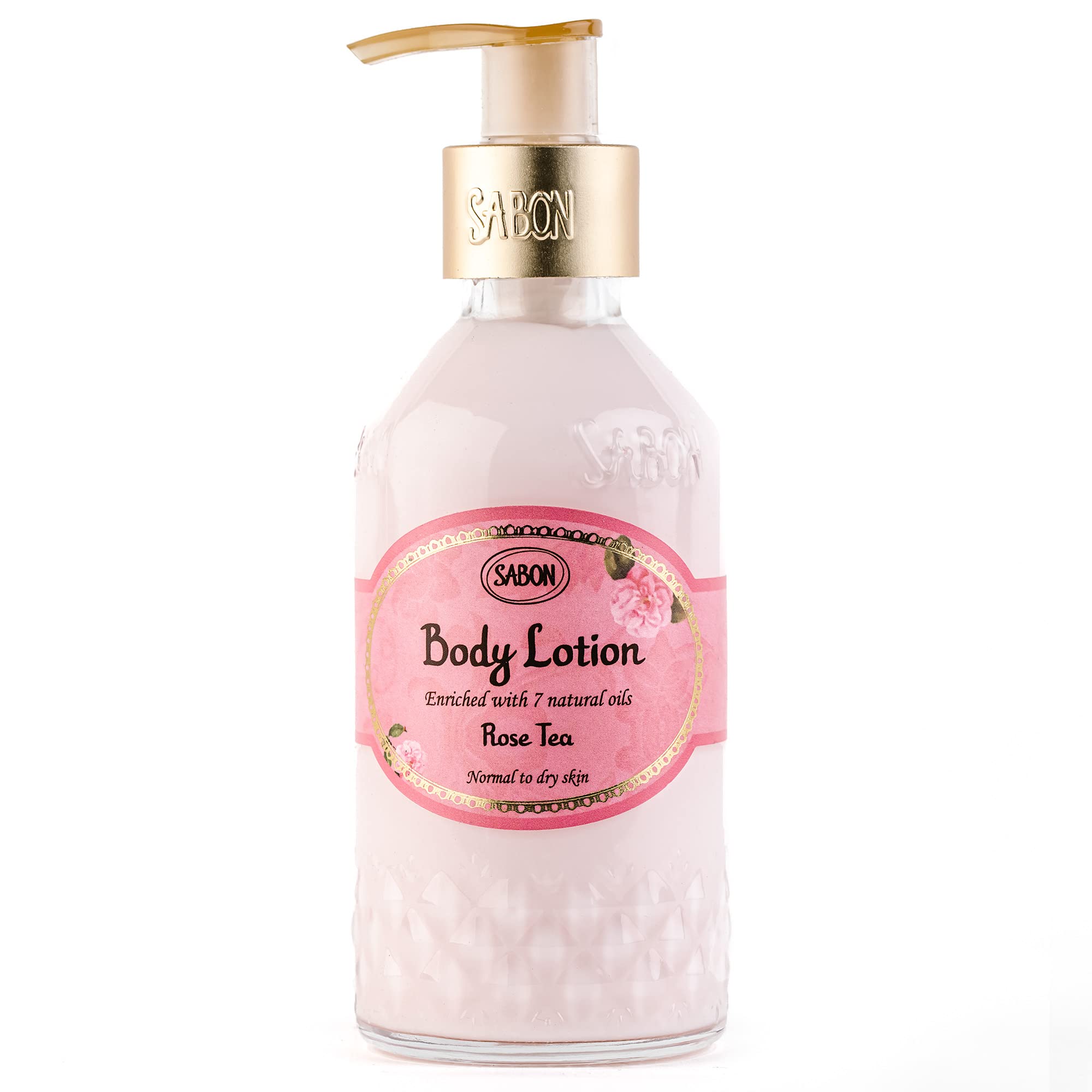Sabon Body Lotion — Rose Tea | Luxurious, Moisturizing Body Lotion for Soft Skin | Bergamot, White Rose, Jasmine | For All Skin Types | 7 Fl Oz