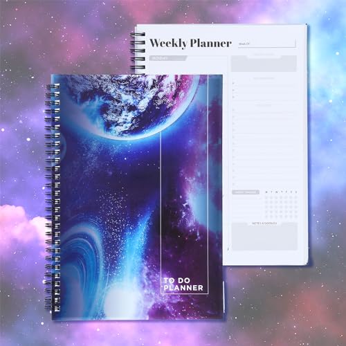 Planner, Universe, 180 Pages, 7x10 inch, Daily Planner, Small Daily Planner, Daily Planber, Weekly Plans, Planners, 2023 Planner Daily Weekly and Monthly, Weekly Plan, 2023 Planner