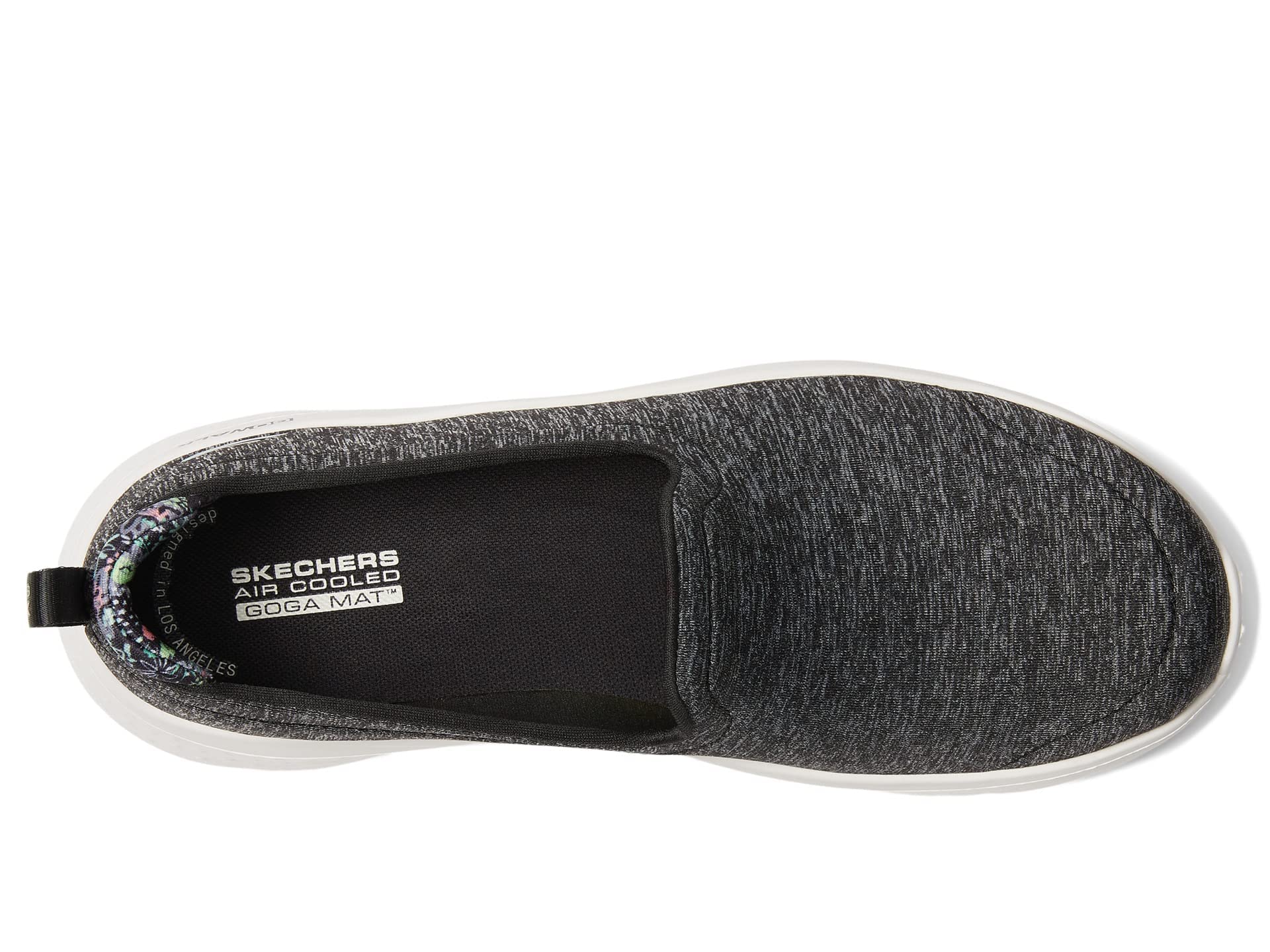 Skechers Women's GO Walk Flex-Clever View Sneaker, Black/White, 5.5