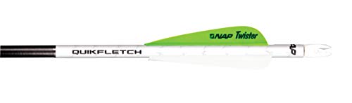 New Archery Products Quikfletch W/G/G Twister Fletch for Crossbow (3-Pack), 3-Inch