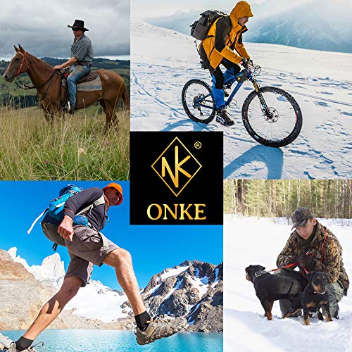 ONKE Merino Wool Low Cut Quarter Socks for Men Outdoor Trail Running Hiking Hiker All Season with Moisture Wicking Control(Green XL)