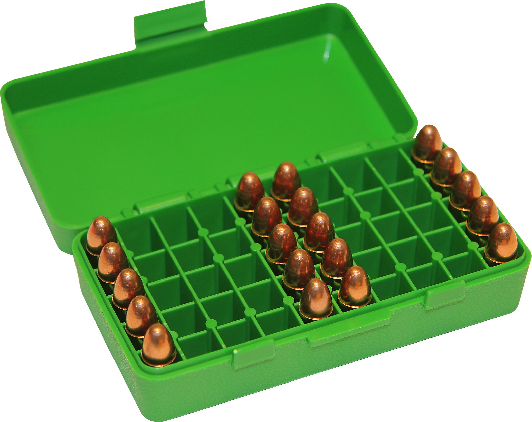 MTM 380/9MM Cal 50 Round Flip-Top Ammo Box