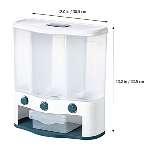 Veemoon 1pc Rice Bucket Plastic to Go Containers Plastic Containers for Food Spaghetti Container Grain Sealing Can Rice Cereal Multifunctional Sealing Can Whole Grains Storage Tank Pp