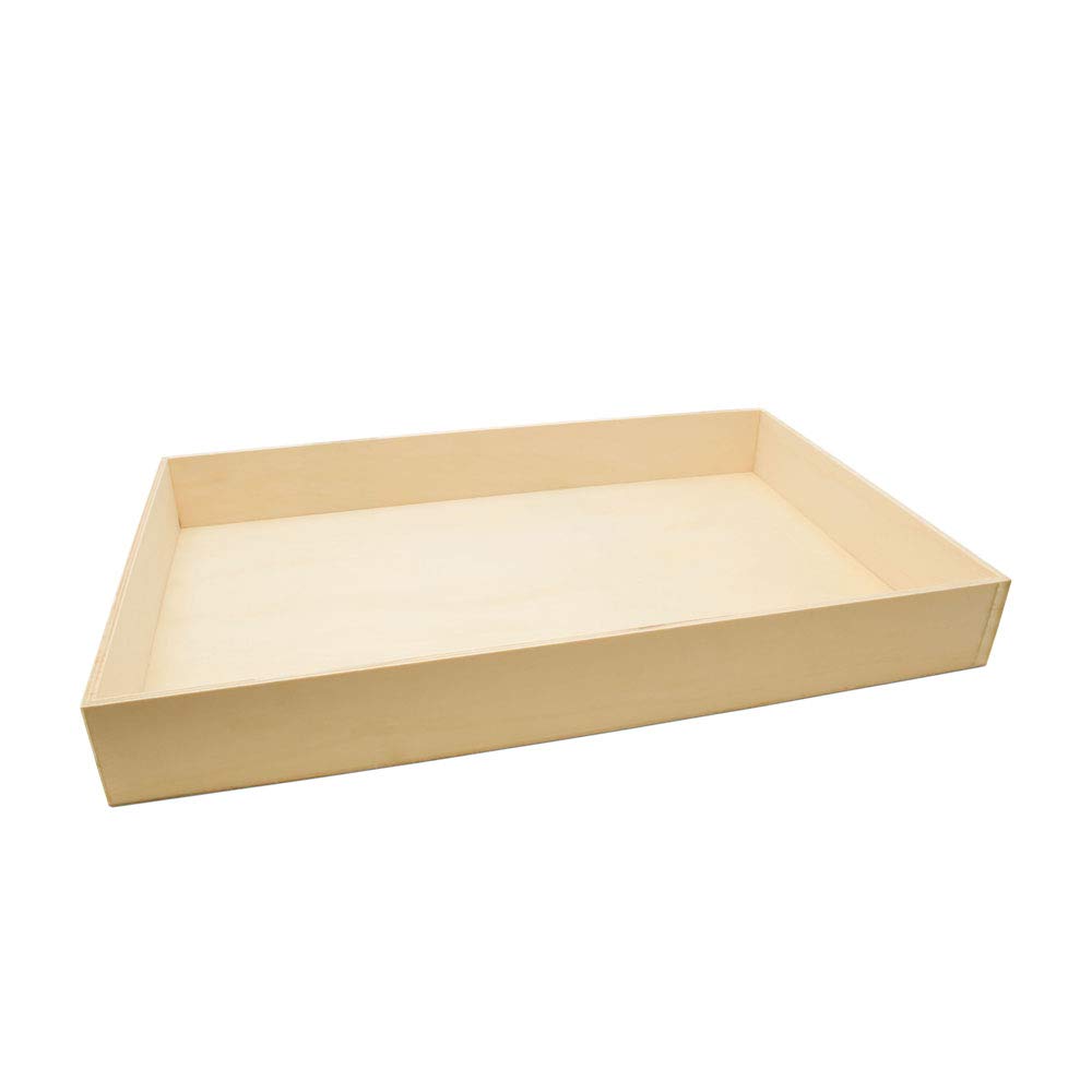 Unfinished Wood Nesting Trays, Set of 6 Wooden Crafting Trays, for Serving, Organizing, DIY Décor, and Play Tray, by Woodpeckers