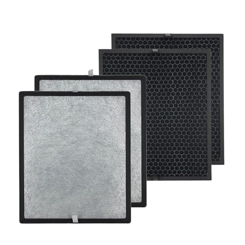 PUREBURG LV-PUR131 True HEPA Replacement Filter Set Compatible with Levoit LV-PUR131 LV-PUR131S Air Purifiers Part LV-PUR131-RF, H13 4-Stage Filtration Activated Carbon Air Clean Dust VOCs,2+2