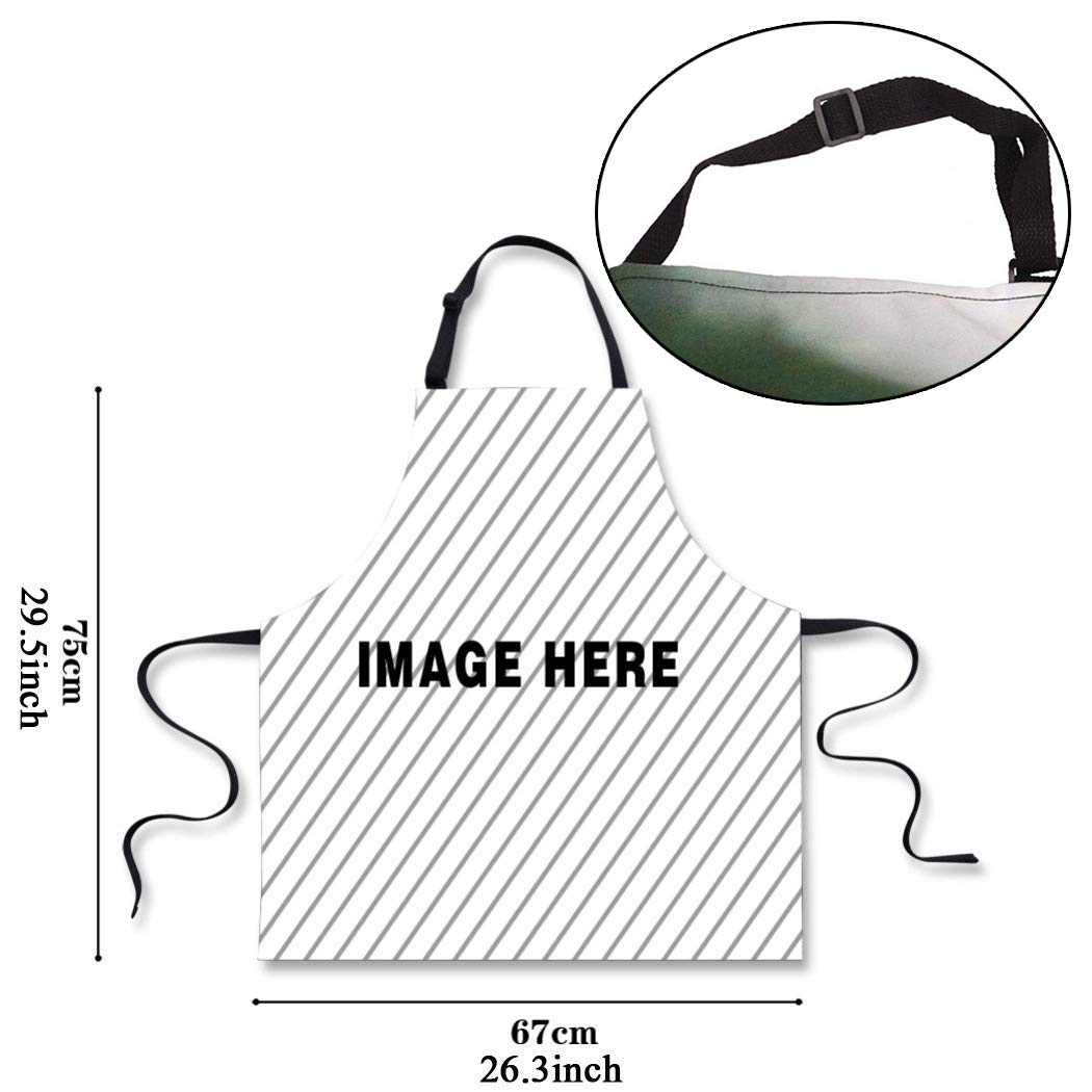 Youngerbaby Funny Men Print Chef Apron Adjustable Neck Strap Home Kitchen Aprons