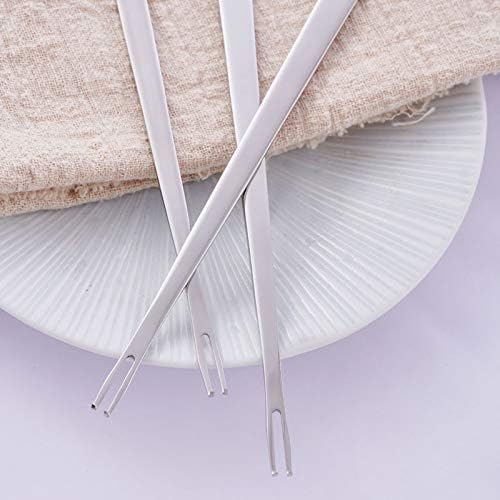 YISSSN Seafood Forks Picks for Lobster Crab Nut 18/10 Stainless Steel Seafood Tools 9.25-inch (4-Piece)