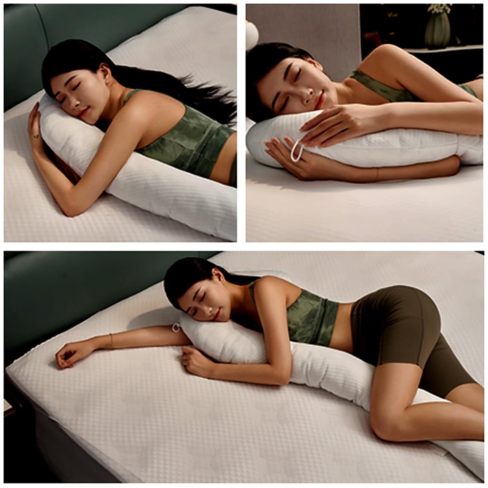 Promithi Swan Body Pillow for Side Sleeper,Multi-Functional U-Shaped Support Side Sleeping Pillow for Adults, Maternity,Full Body Pillow,Pregnancy Body Hug Pillow