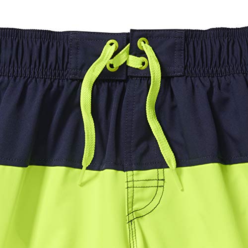 Speedo Boy's Swim Trunk Knee Length Blocked Volley Blue Lemonade SM