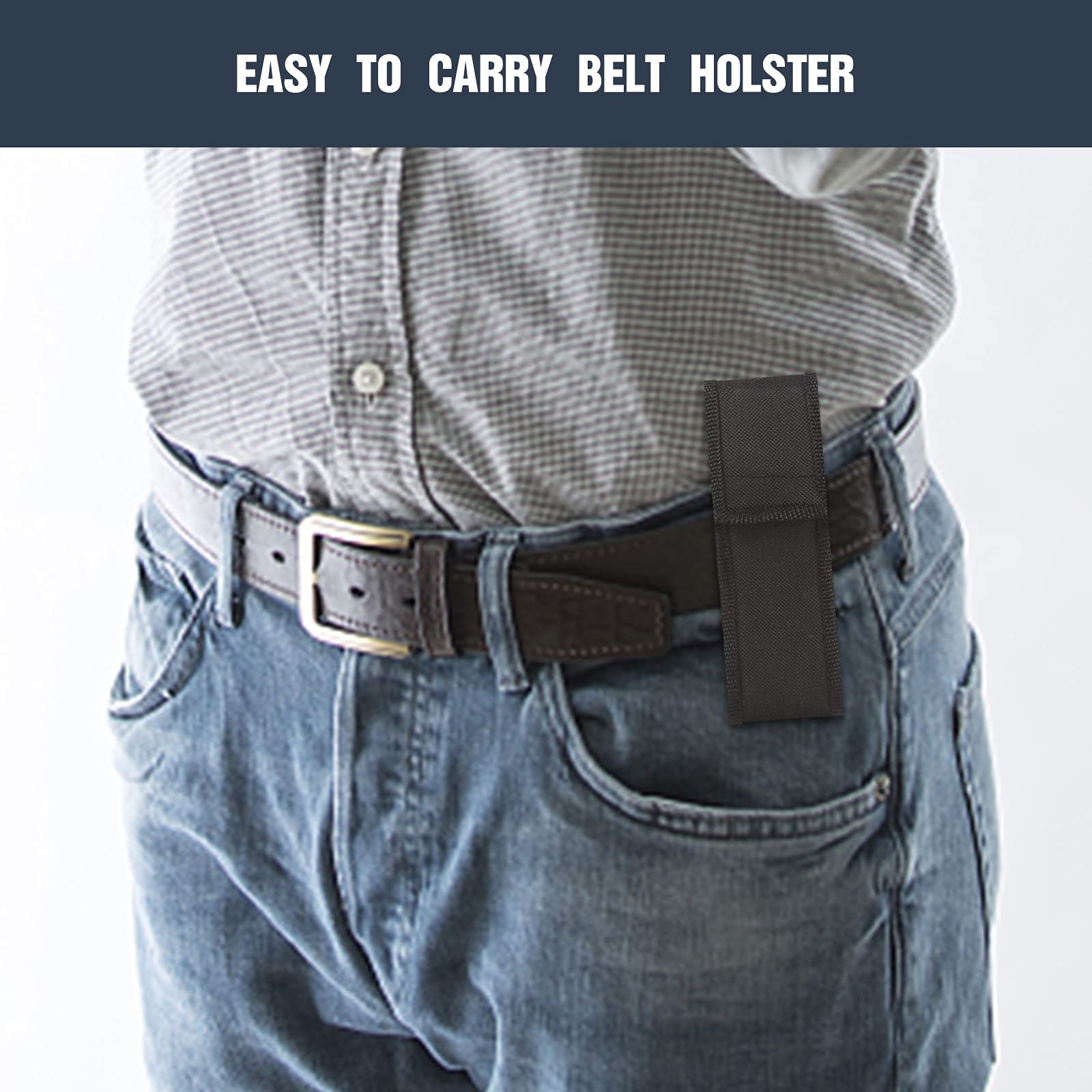 Stun Gun Rechargeable with LED Flashlight Powerful Heavy Duty Gun for Women or Men Self Defense