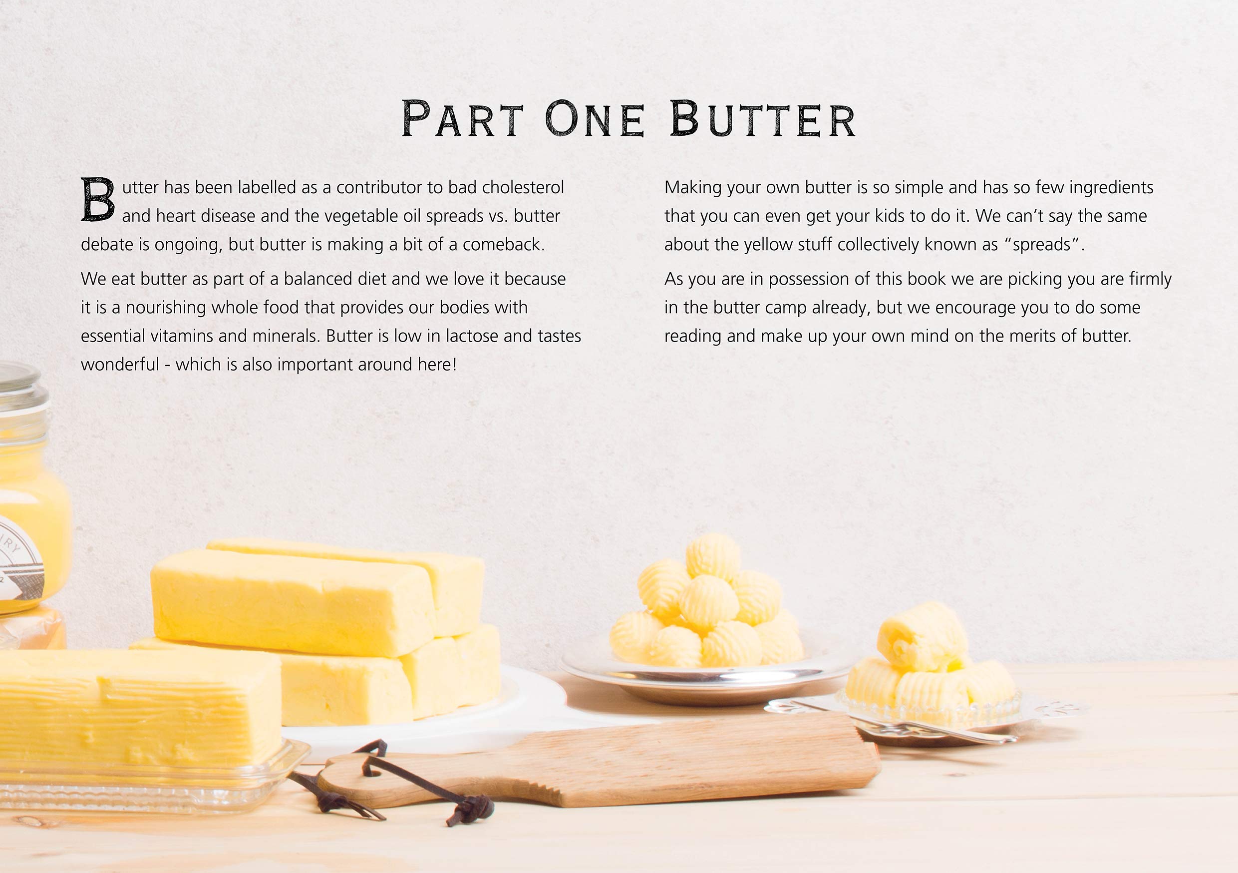 Wooden Butter Paddles and Butter Making Recipe Book Gift Bundle