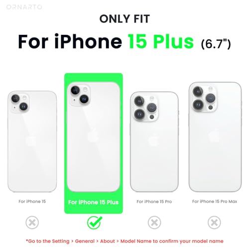 ORNARTO Compatible with iPhone 15 Plus Case 6.7", Slim Liquid Silicone 3 Layers Full Covered Soft Gel Rubber Cover Protective Phone Case with Anti-Scratch Microfiber Lining-Pink