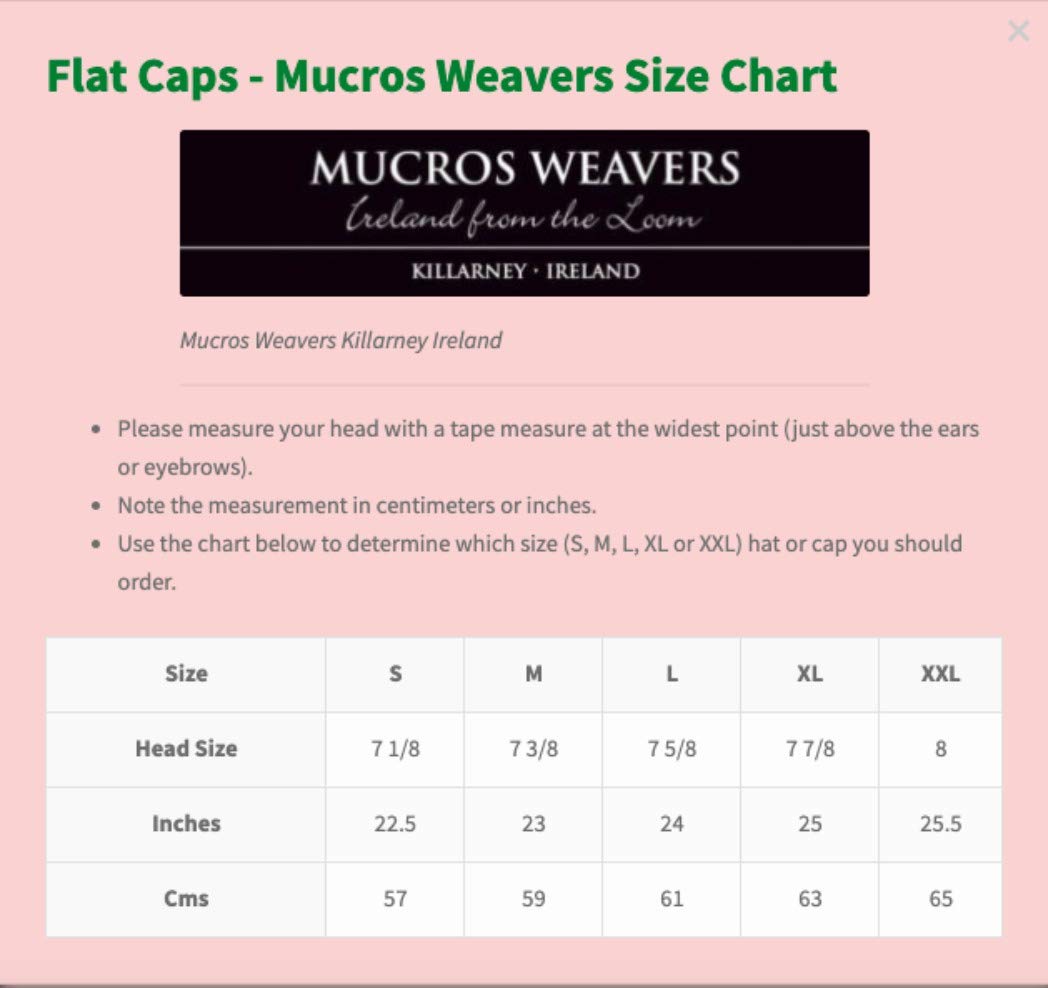 Mucros Weavers Men's Donegal Tweed Cap - Green, X-Large