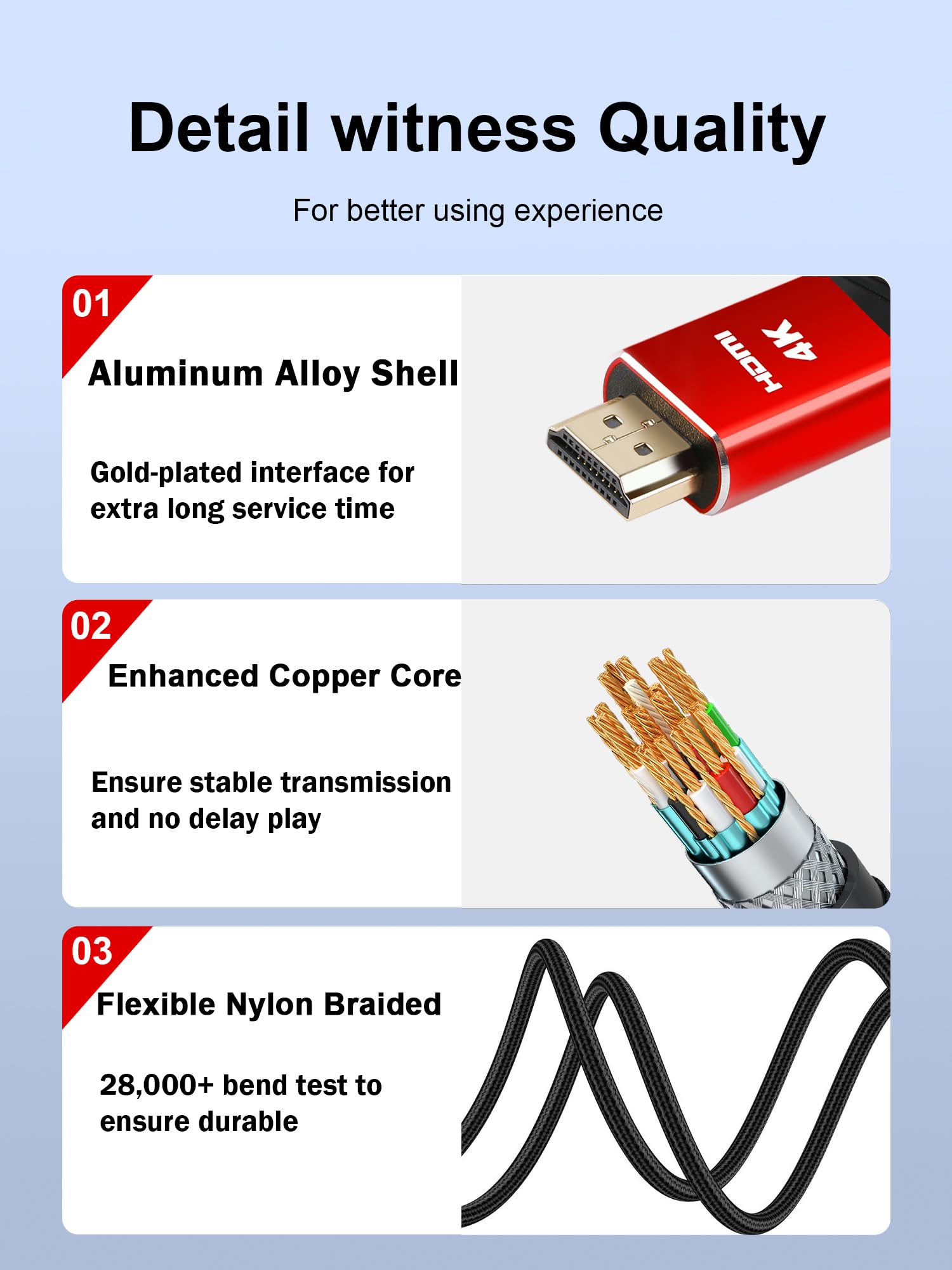 SKW USB C to HDMI Cable 4k 3.3ft, USBC Adapter for Monitor, Connector ChromeBook, USB-C Cord Mac MacBook pro 2022 Surface 8 VivoBook Flip 14 Aspire 5 and More