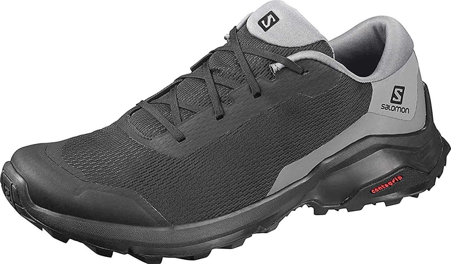 Salomon X Reveal Hiking Shoes for Men, Black/Black/Quiet Shade, 11.5