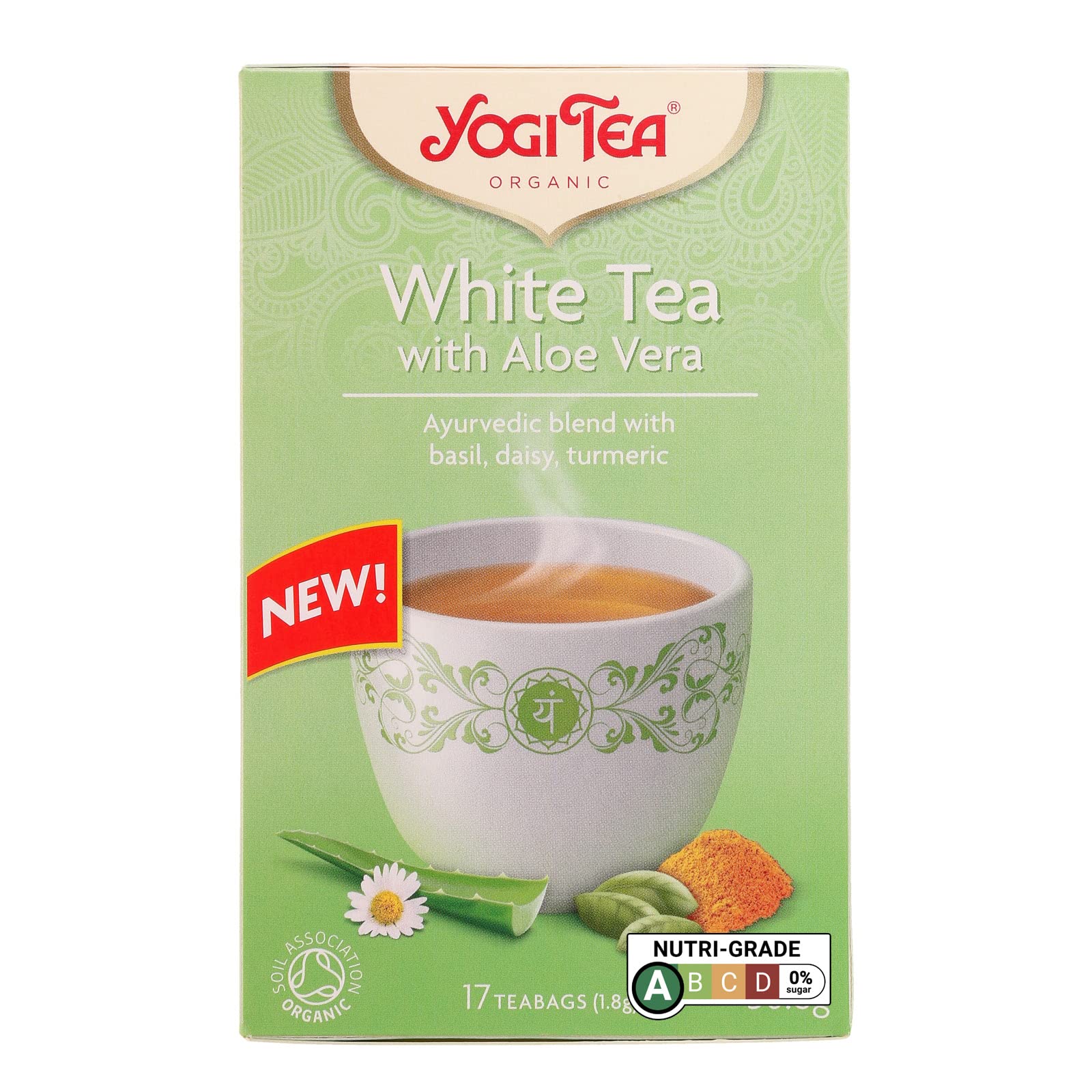 Yogi Tea White Tea Aloe Vera Organic Tea 17 Bags