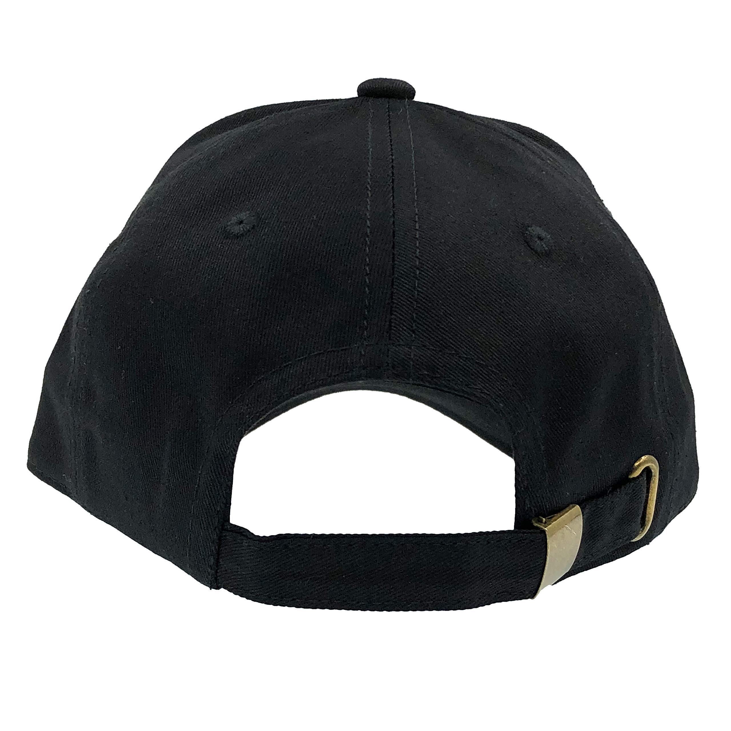 Subwaysds Doom Hat Hip Hop Rap Dad Hat Baseball Cap Embroidered (Black)