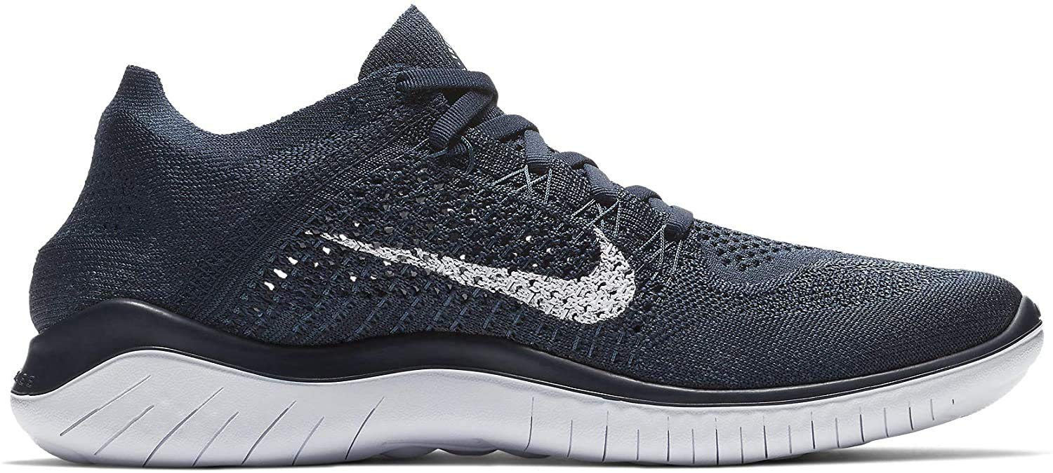 Nike Mens Free RN Flyknit 2018 942838 400 - Size 10 Navy/White