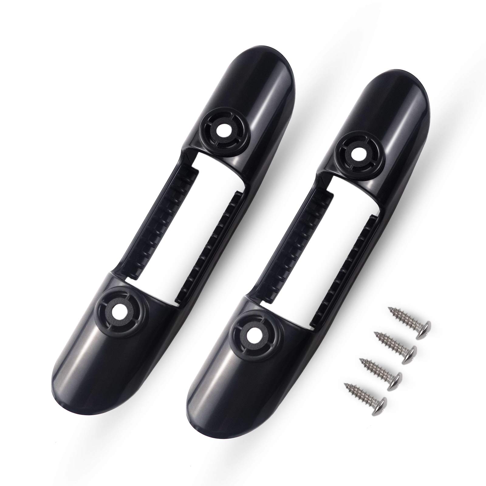 SUKIA Kayak Paddle Holder Kayak Accessories For Fishing Rod Holder For Boat Mount Paddle Clip Universal Plastic Kayak Paddle Holders Compatible With Perception Kayaks(Including Screws) (Black x 2pack)