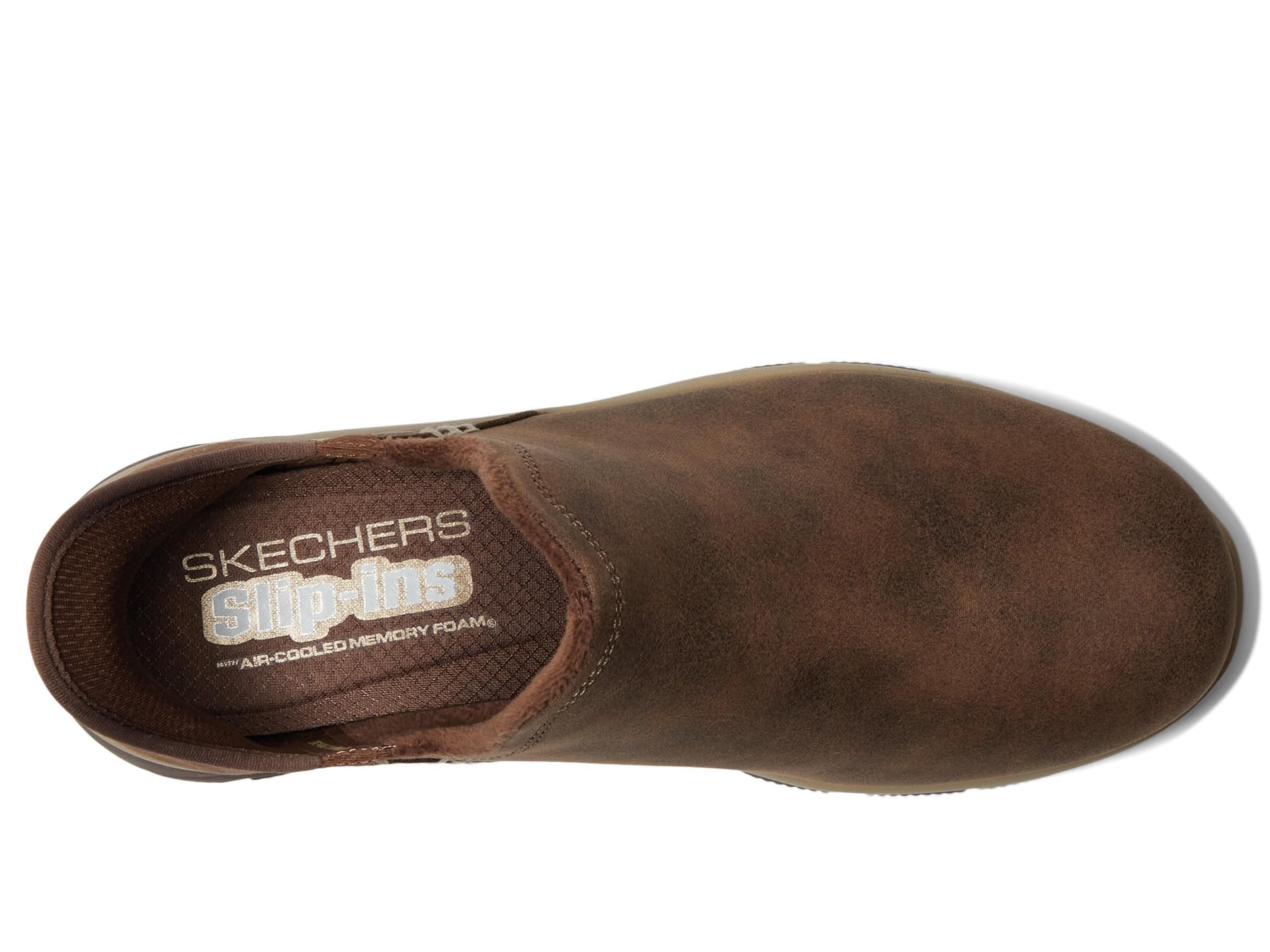 Skechers Women's Easy Going-Modern Hour-Hands Free Slip-Ins Ankle Boot, Chocolate, 8.5