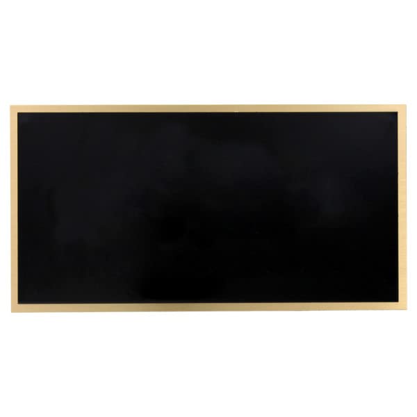 Online Stores Blank Large USA Made Black-on-Brass Engraving Plate 3.25" x 6.25" | Blank Canvas Suits Various Applications in 1, 3, 12 Packs