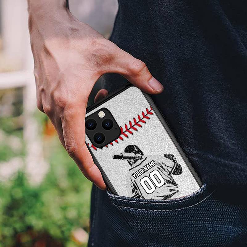 Personalized Baseball vs Name Number US Flag Decor Rubber Cover Phone Case for Google Pixel 4/4A/4XL/5/5XL/6/6 PRO/7/7 Pro Custom Baseball Phone case (Baseball batter)