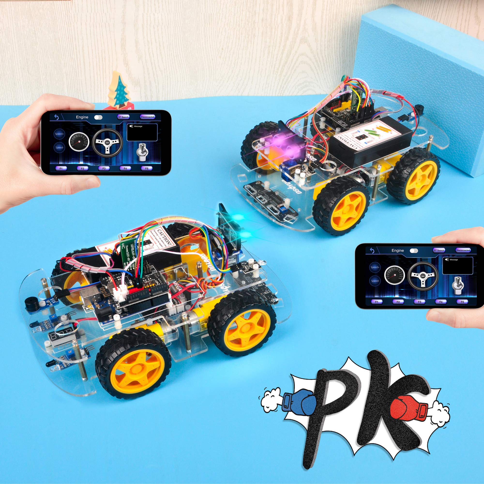 OSOYOO V2.1 Smart IOT Robot Car Kit for Arduino - Early STEM Education for Beginner Teenage and Kid β Learn Circuit, Sensor - Get Hands-on Experience on Programming, Electronics Assembling, Robotics