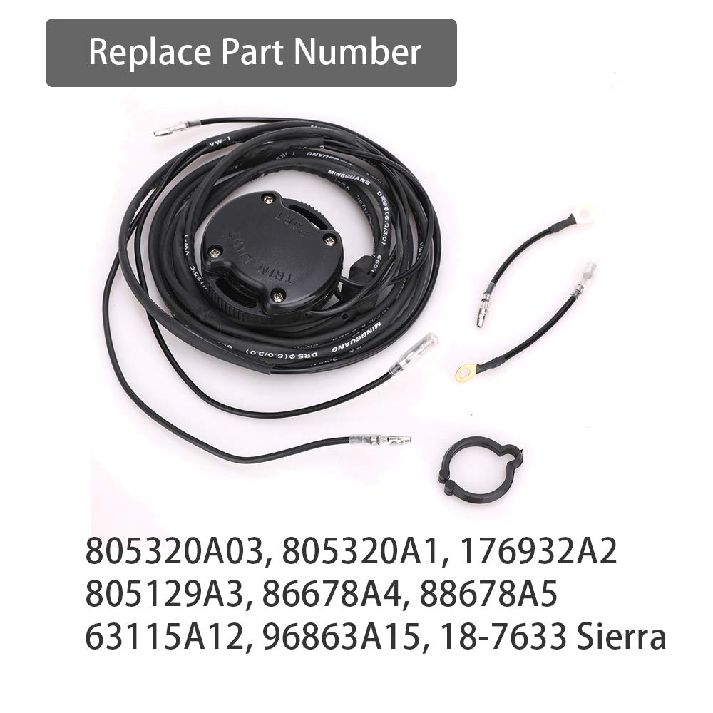 Power Trim Sender Limit Switch Kit Replacement for Mercruiser MC-I, R, MR, Alpha One, Alpha One Gen II and Bravo Sterndrives Replace 805320A03 805129A3 805130A2 - Tilt Limit Sender Switch