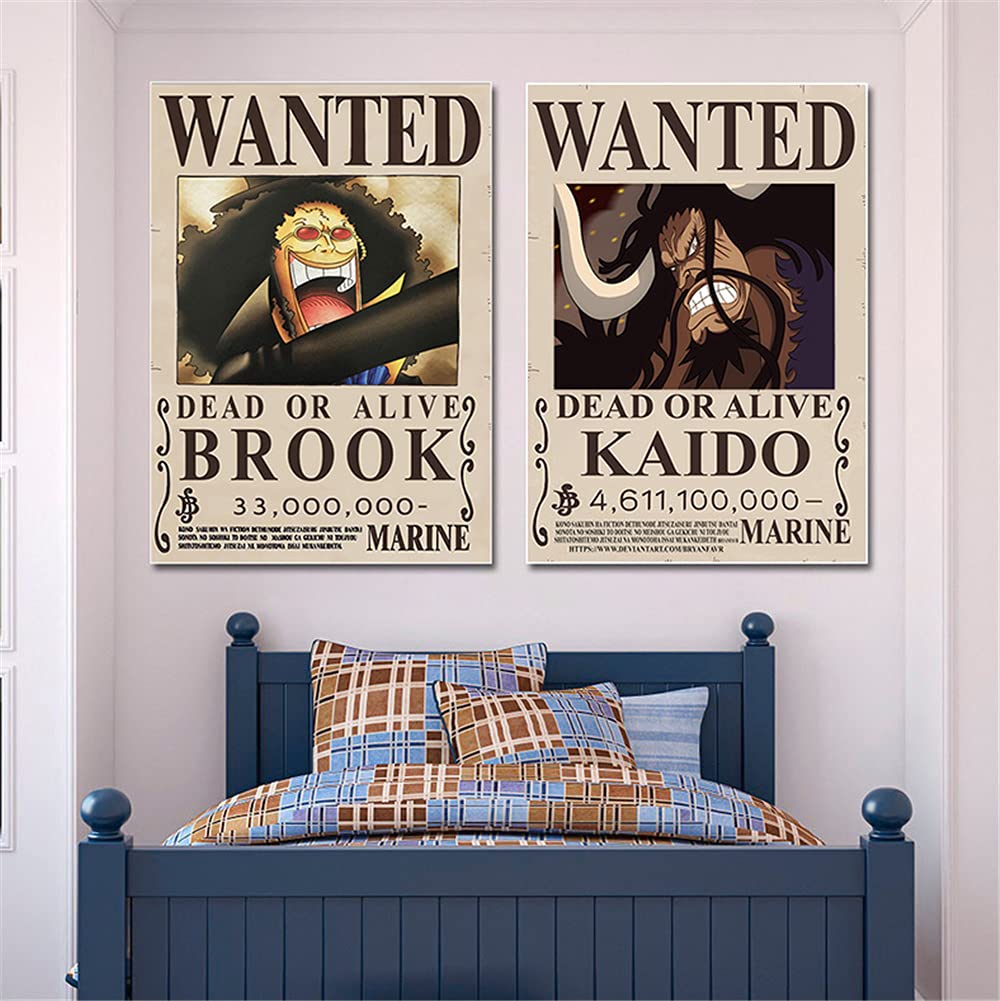 OP Pirate Anime Wanted Posters, New Edition, 28.5cm×19.5cm, Luffy 1.5 Billion, Pack of 24