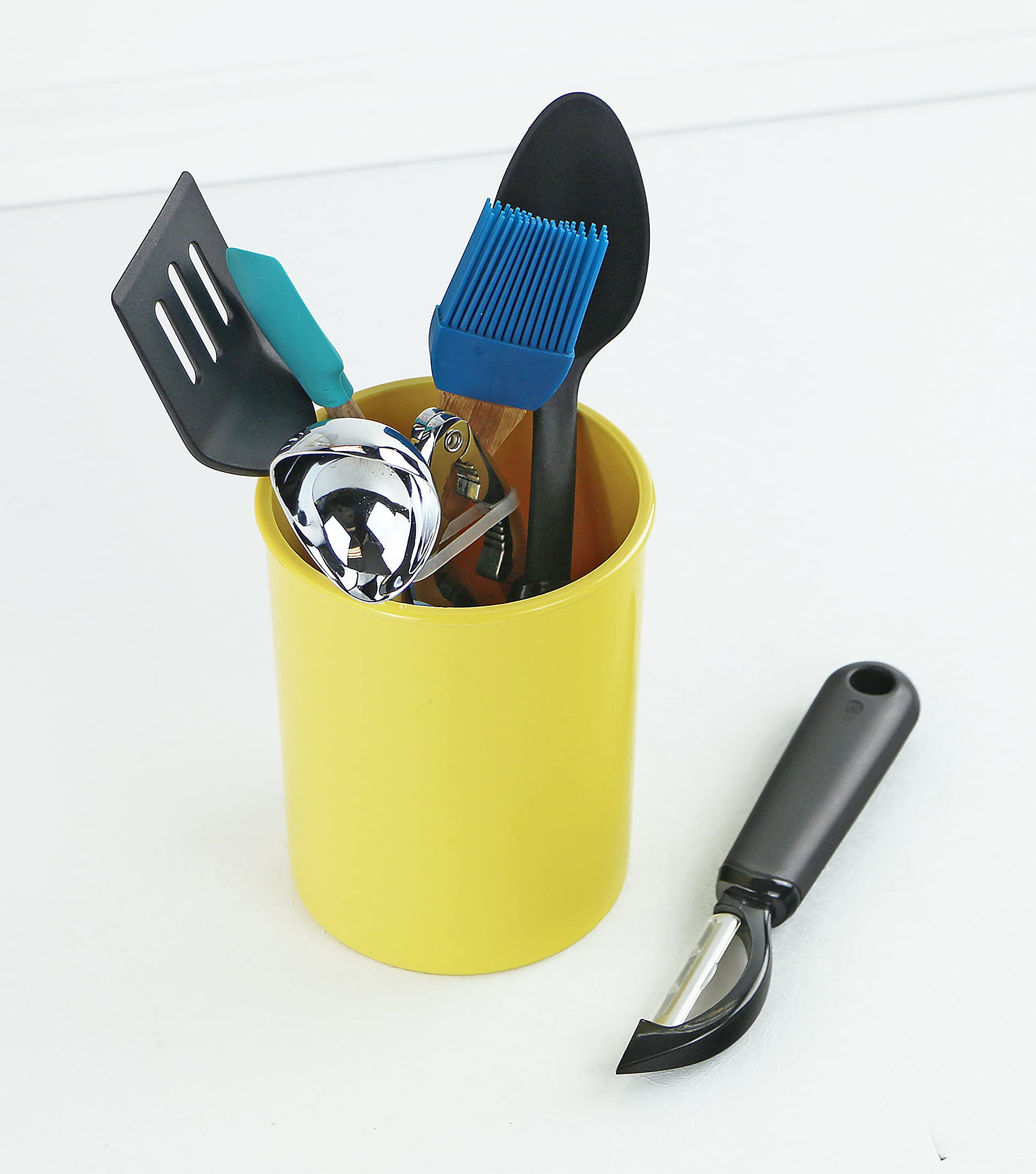 Reston Lloyd Multipurpose Utensil/Crock Holder, Small/Short Crock, Lemon